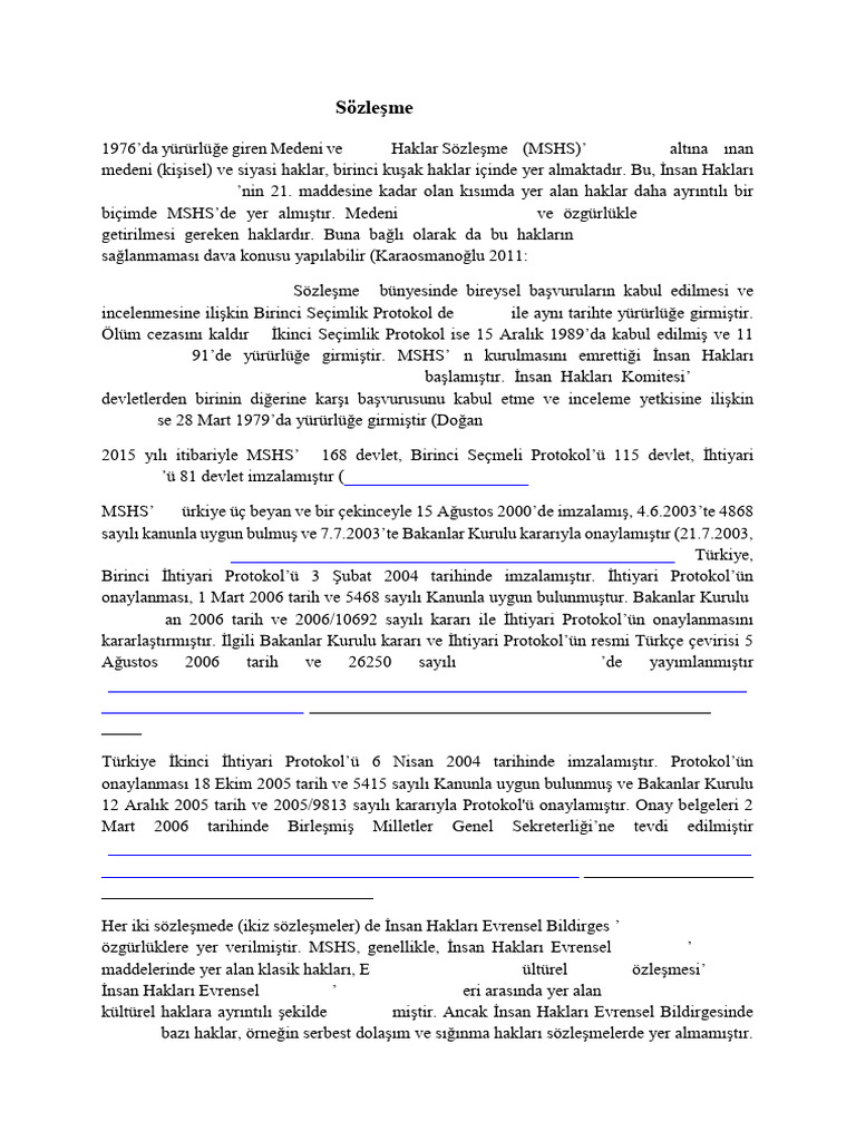 Hafta - Insan Hakları - 4. Ünite Konu | PDF