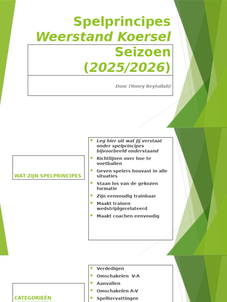 Presentatie Spelprincipes | PDF