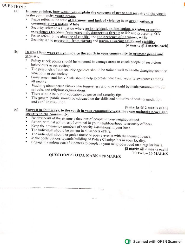 BB Social Studies Mock 3 Scheme 1 | PDF