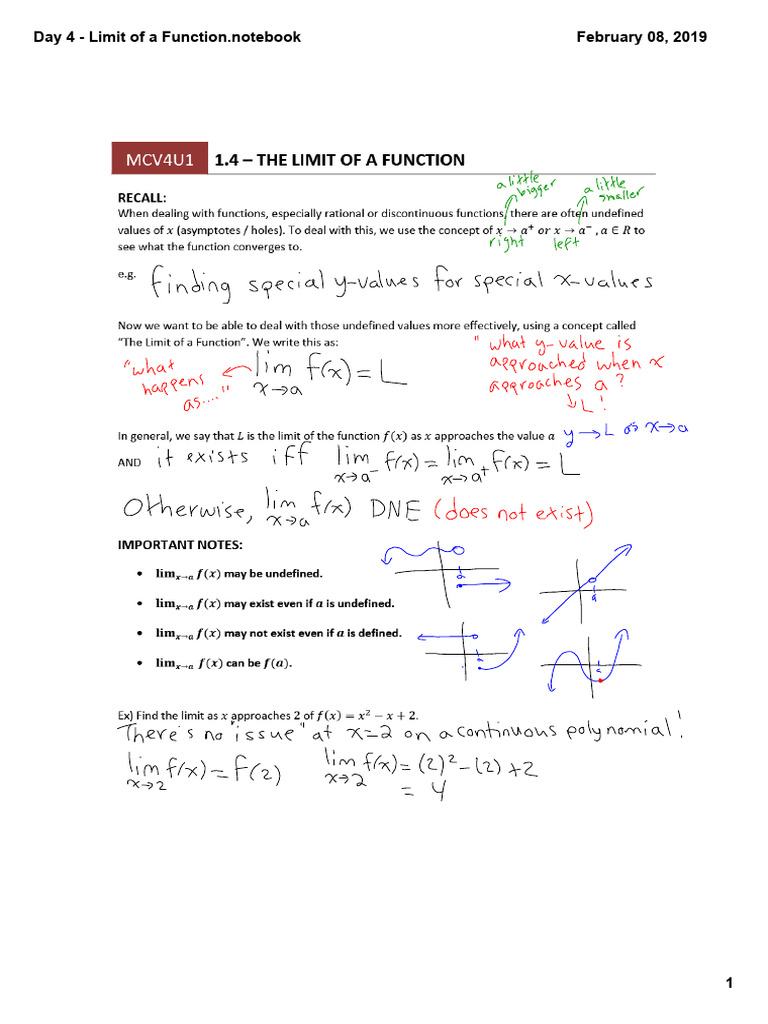 Day 4 - Limits | PDF