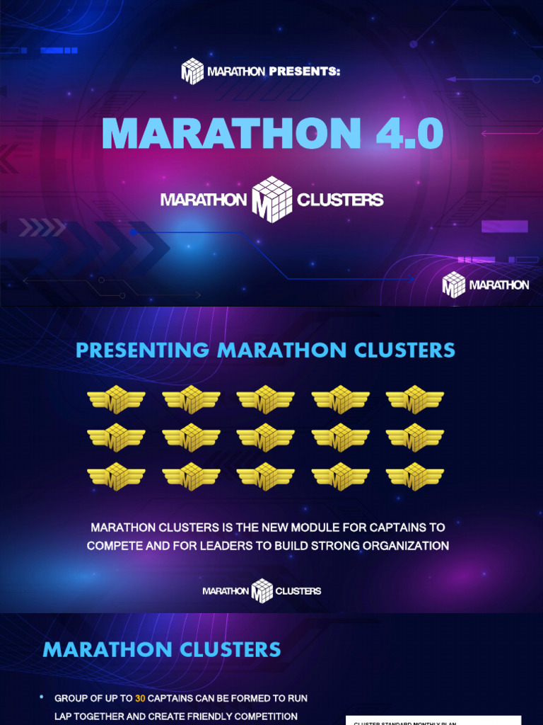 Marathon 4.0 Clusters | PDF