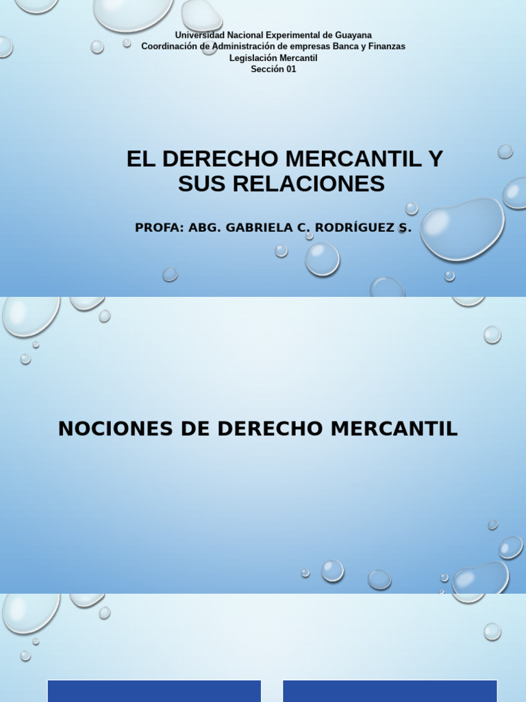 Legislación Mercantil TEMA 2 EL DERECHO MERCANTIL Y SUS RELACIONES | PDF