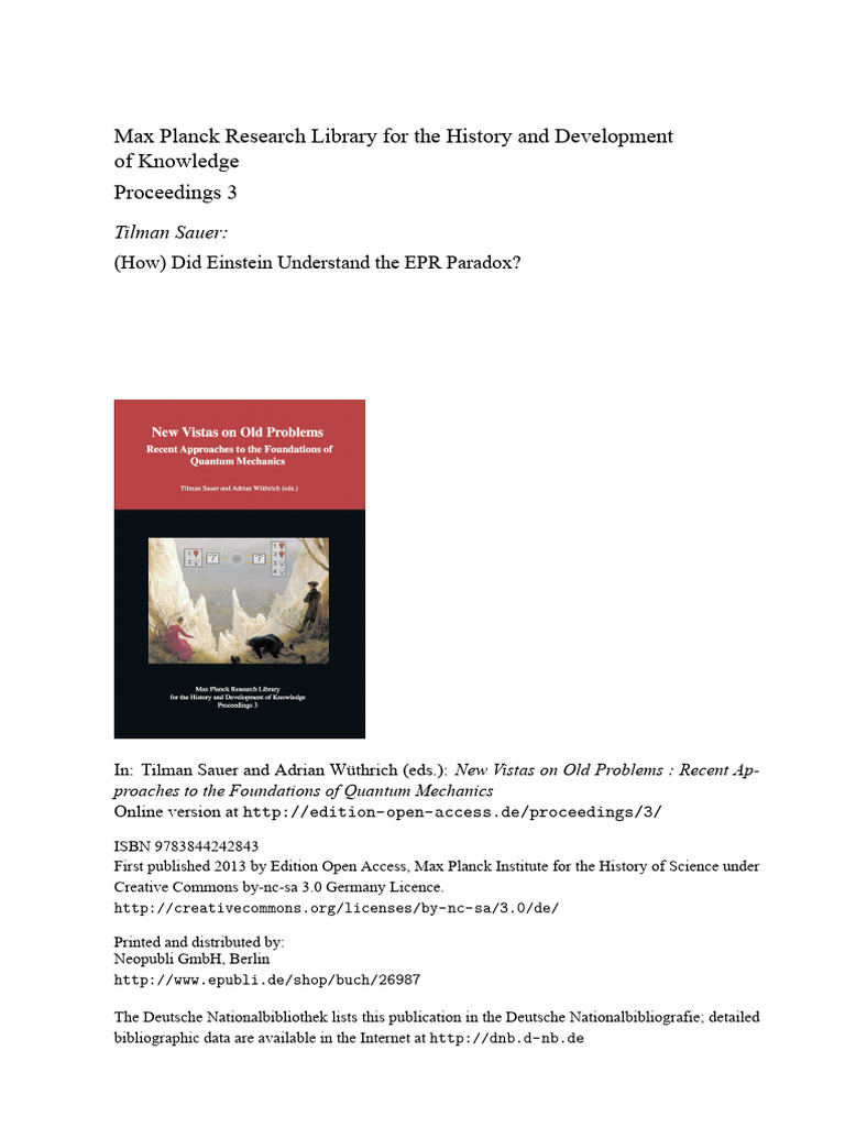EPR Paradox Proc3ch5 | PDF | Spin (Physics) | Albert Einstein
