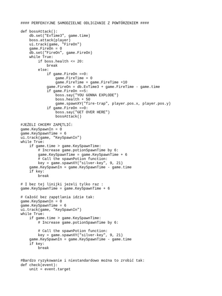 Odliczanie Code Combat | PDF