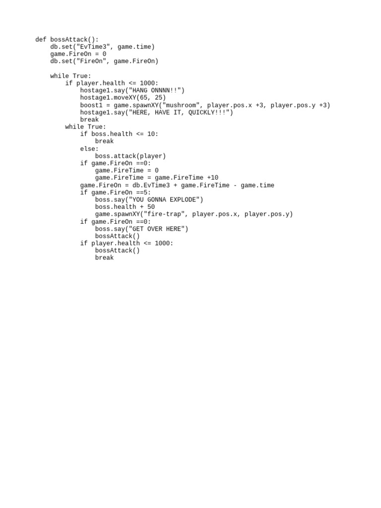 Genialne Autorskie Podwójne Zagniżdżenie Code Combat | PDF