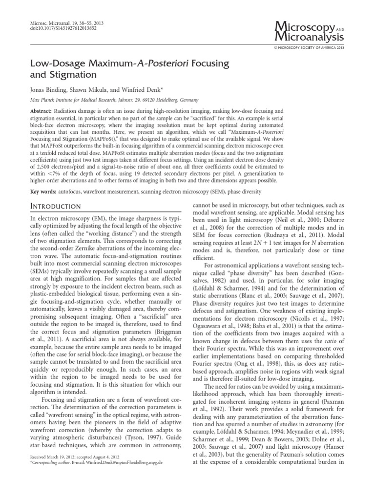 Binding Mikula Denk 2013 | PDF | Microscope | Scanning Electron Microscope