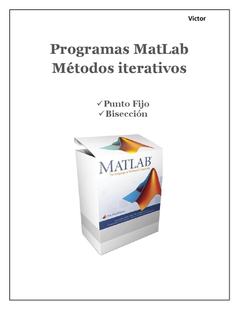 Programas Métodos Iterativos MatLab | PDF