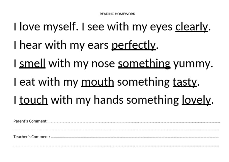 Reading Homework | PDF