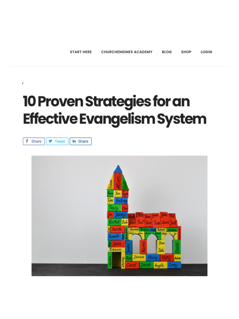 10 Strategies for Effective Evangelism | PDF | Jesus | Evangelism
