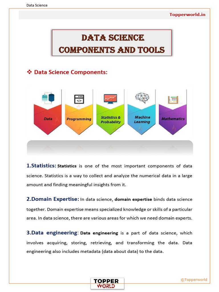 Key Components of Data Science | PDF