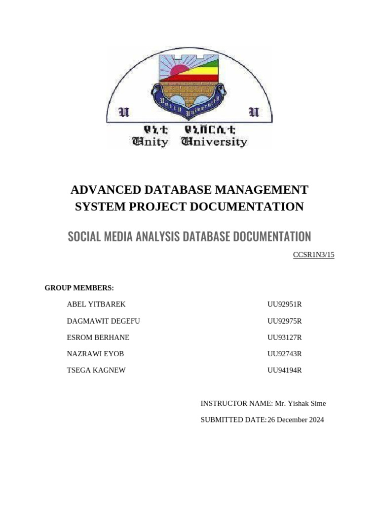 Advanced Database Management System Project Documentation | PDF | Databases | Microsoft Sql Server