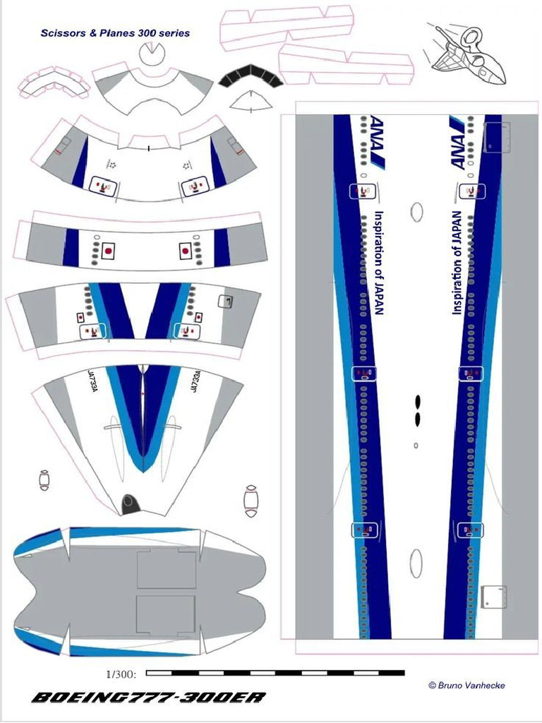 Boeing 777-300ER ANA Scissors & Planes | PDF