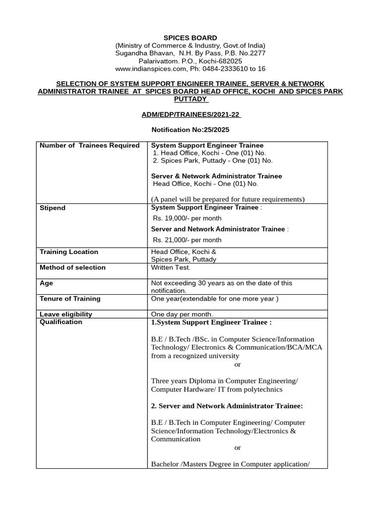 Notification - EDP Trainees (2) 200625 | PDF | Computing | Software