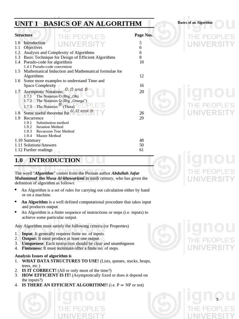 Unit 1 Merged | PDF | Mathematical Optimization | Time Complexity