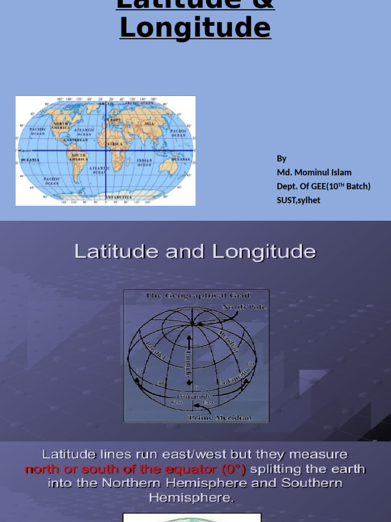 Latitude and Longitude | PDF