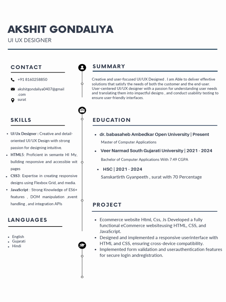 Akshit UIUX Design Resume | PDF