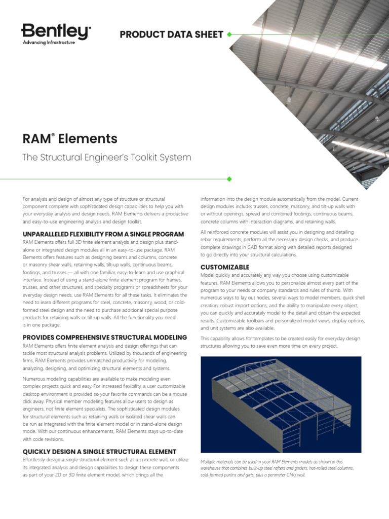 Pds Ram Elements LTR en LR | PDF | Bending | Finite Element Method