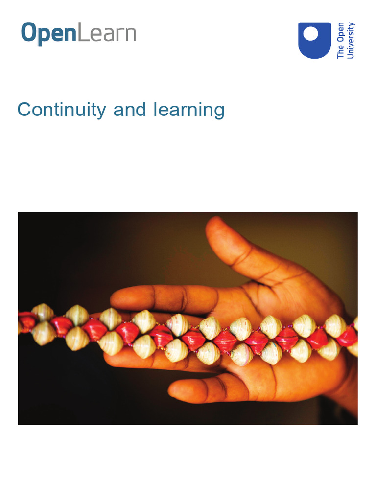 Continuity and Learning Printable | PDF | Learning | Creative Commons License