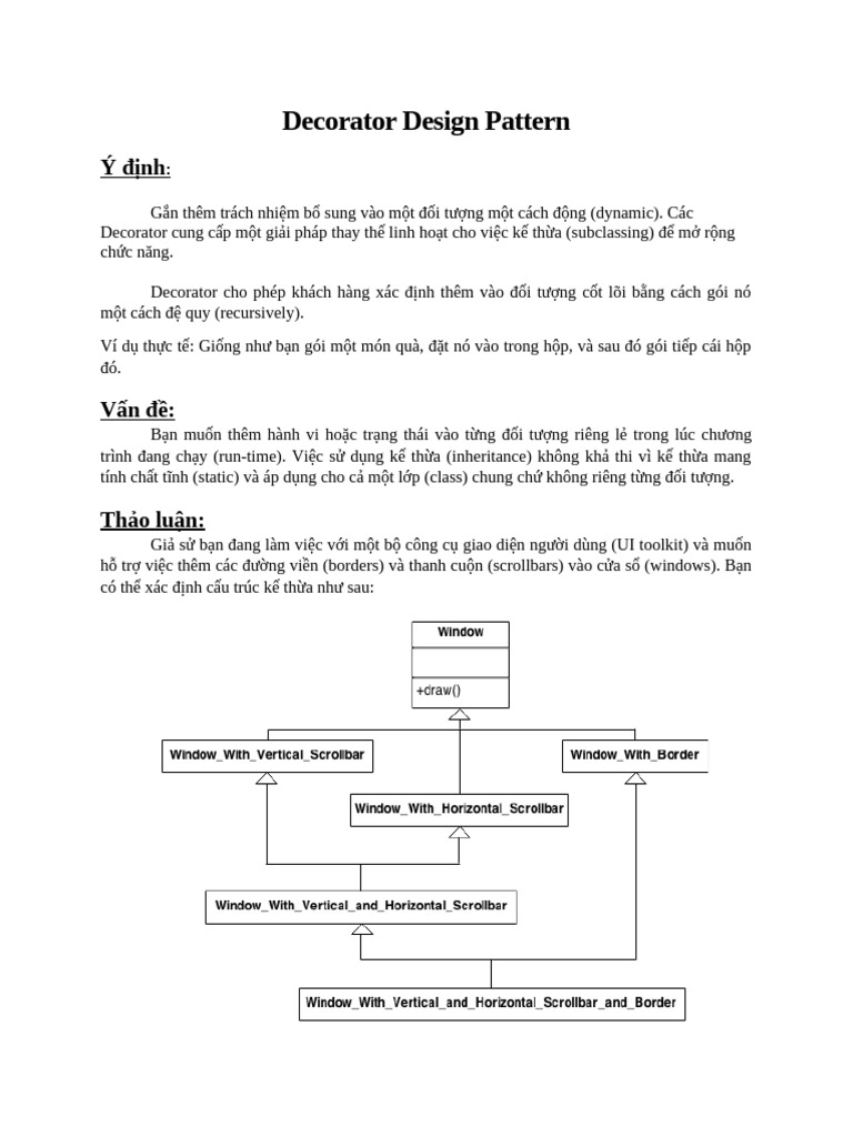 Decorator Design Pattern | PDF