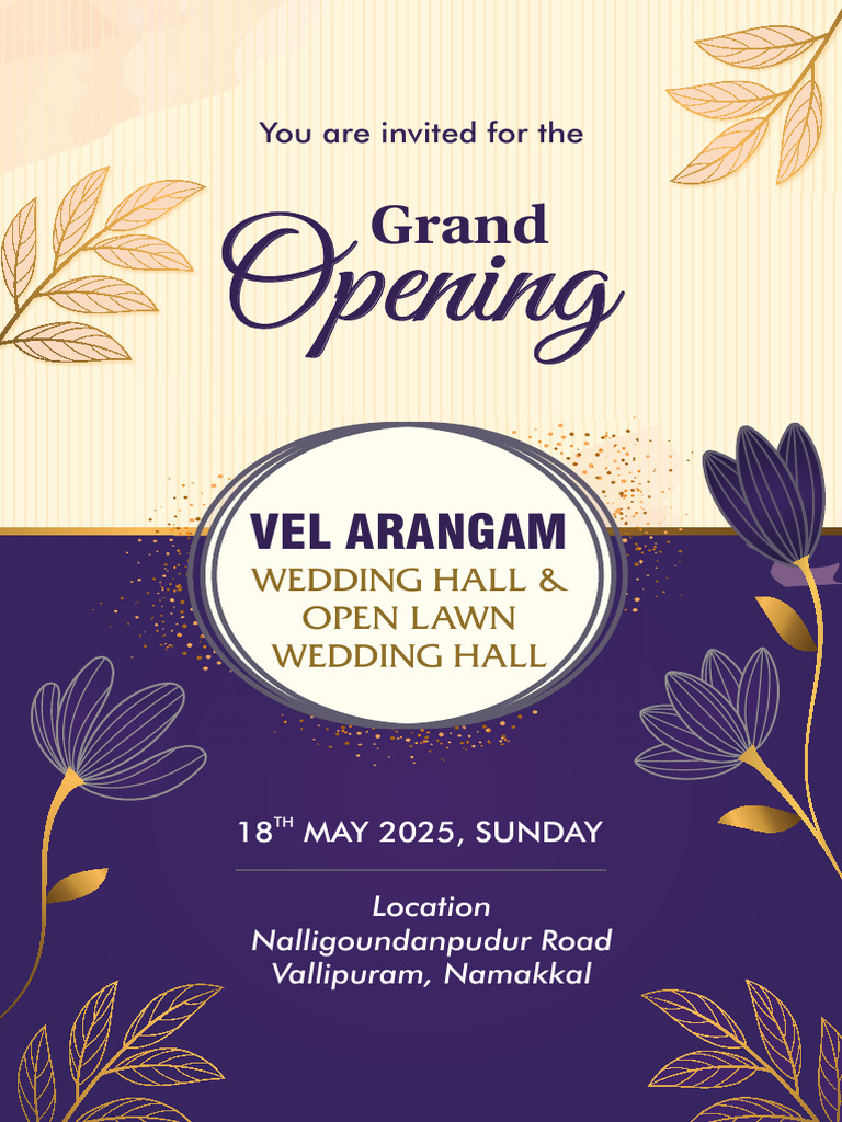 Vel Arangam Inv WA | PDF