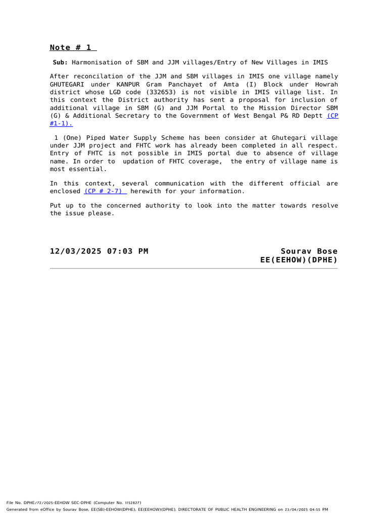 Harmonisation of SBM | PDF