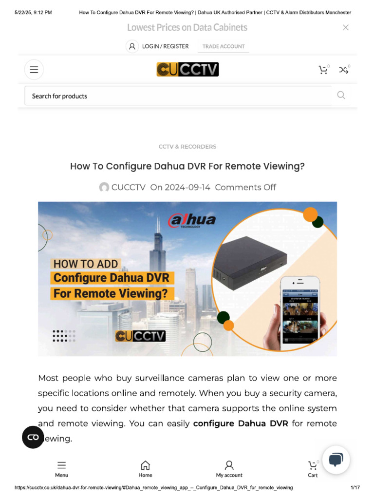 Dahua Remote Viewing App - Configure Dahua DVR For Remote Viewing | PDF