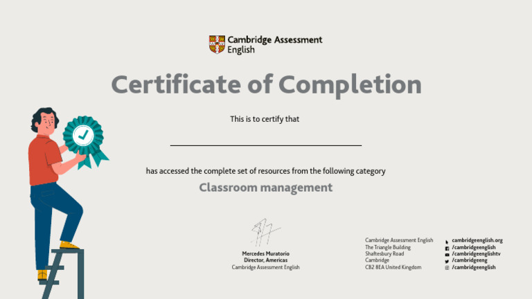 Cambridge Certificate Pdf