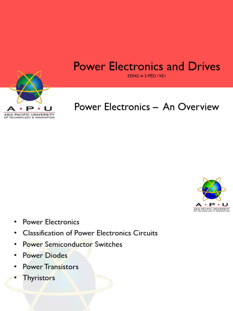Chapter 1-Power Semiconductor Devices | PDF | Rectifier | Power Inverter
