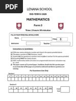 S5 Mathematics Exam Questions | PDF | Equations | Mean