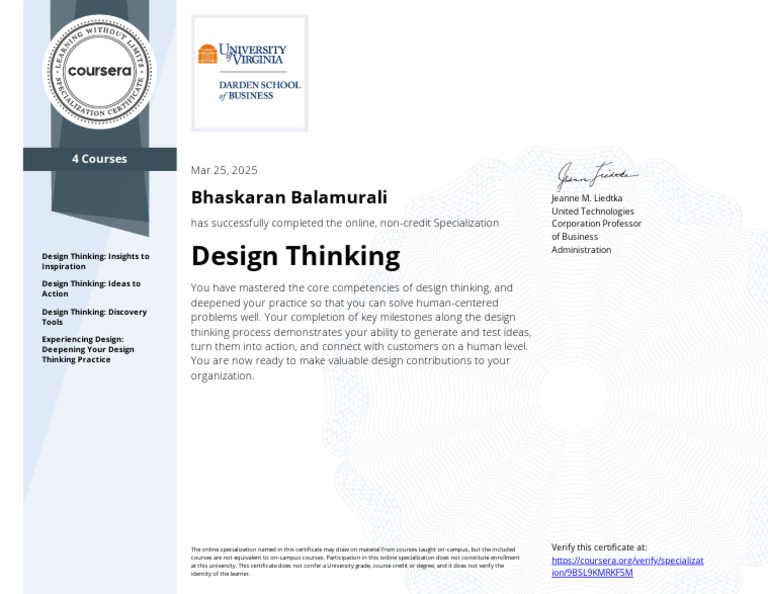 Coursera 9BSL9KMRKF5M | PDF | Design Thinking | Cognition