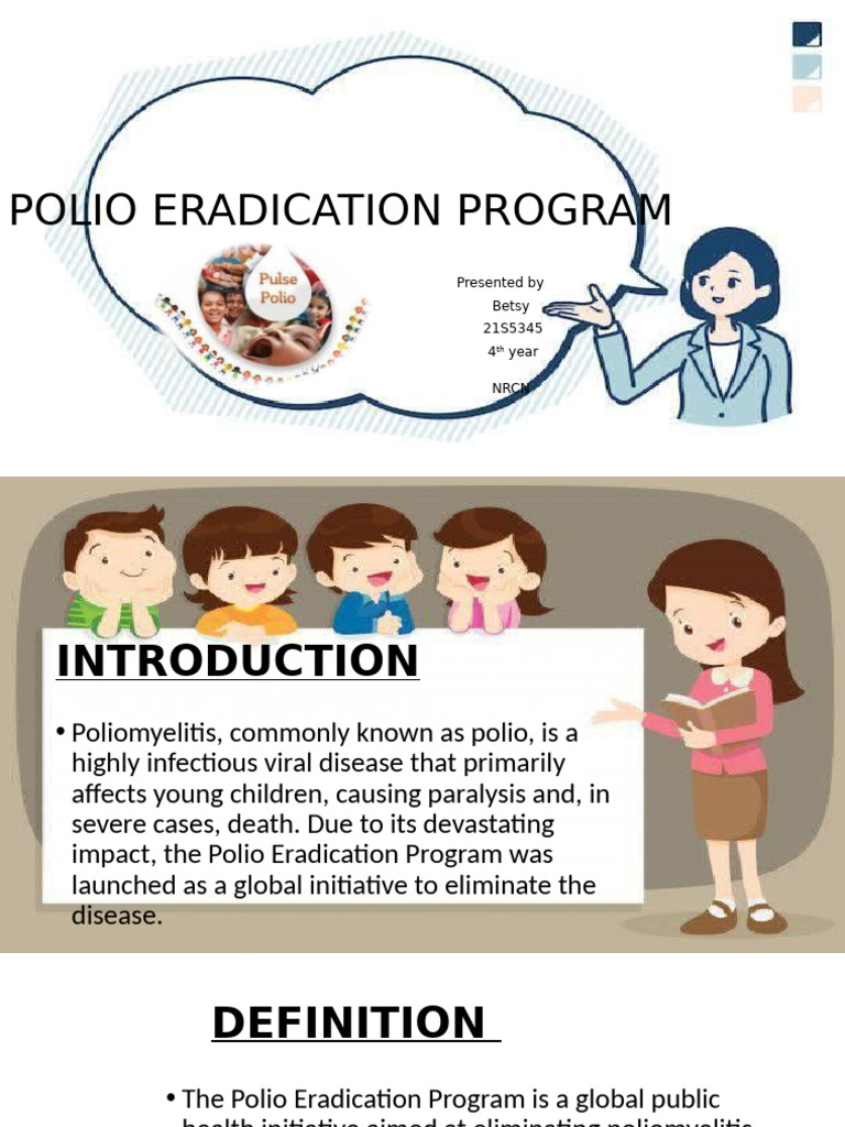 Polio Eradication Program Overview | PDF | Eradication Of Infectious ...