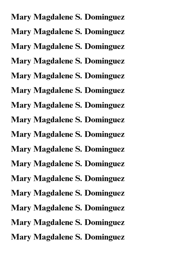 Name Tags | PDF