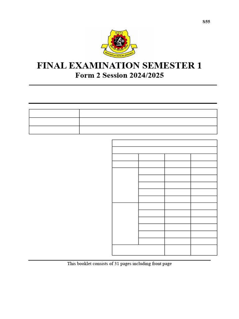 Soalan Science T2 Sem I 2024 (Igcse) | PDF | Salt (Chemistry) | Solubility