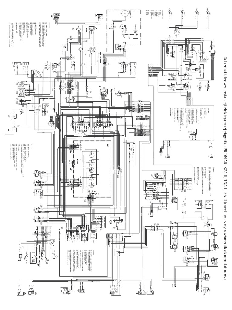 Schemat Ideowy Instalacji Elektrycznej PRONAR 82 II | PDF