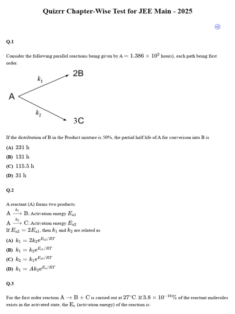 Catalyst Effects on Activation Energy | PDF | Activation Energy ...