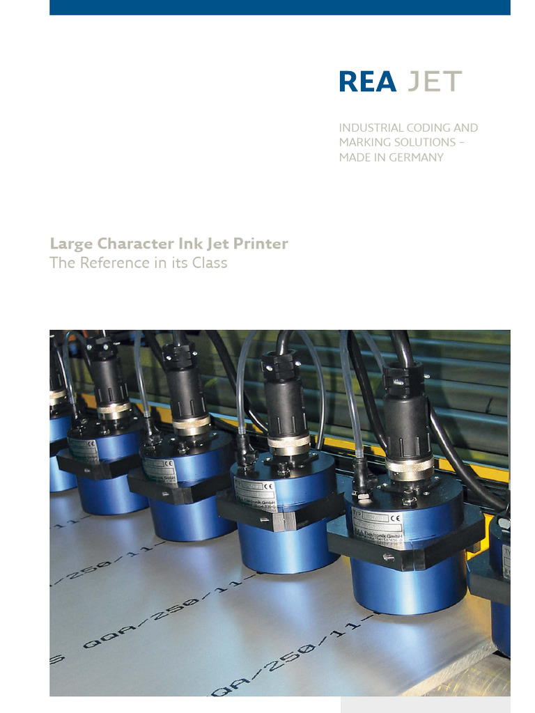 REA JET Large Character Printers | PDF | Printer (Computing) | Computer ...