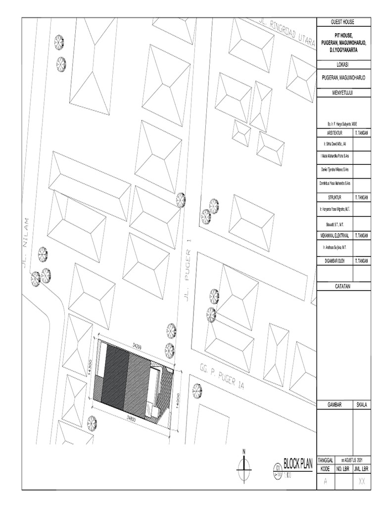 DSUB 2 - Referensi - Pit House Drawing SitePLan-Denah-Tampak | PDF