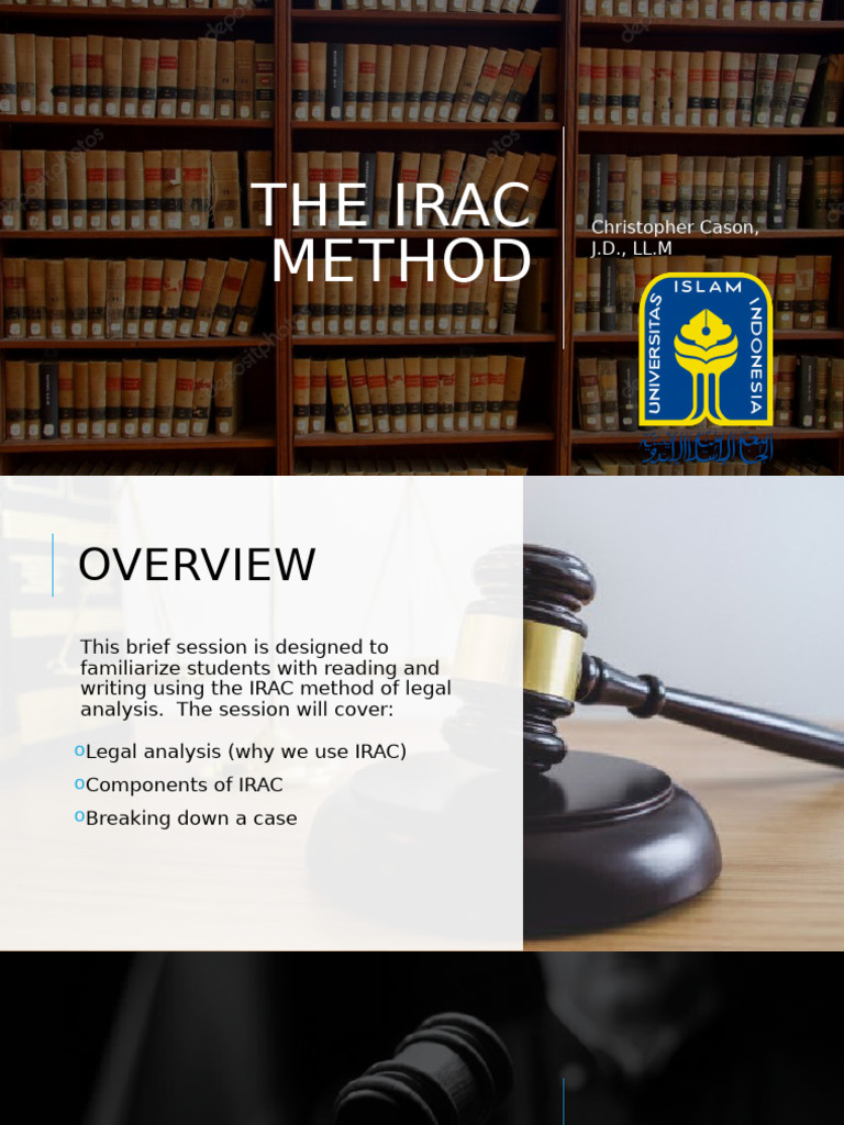 The IRAC Method 2025-06-17 | PDF | Judgment (Law) | Jurisdiction