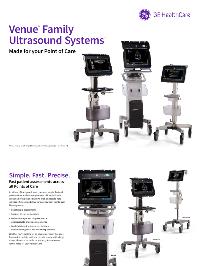 Brochure Venue Family Caption Guidance Pocus jb26129xx | PDF | Medical ...