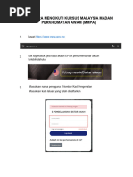 Cara Melaksanakan Kursus Malaysia MADANI Perkhidmatan Awam Dalam EPSA | PDF