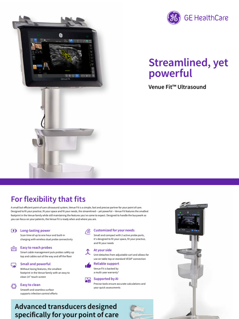 Brochure Venue Fit Pocus r5 jb29265xx | PDF | Medical Ultrasound ...