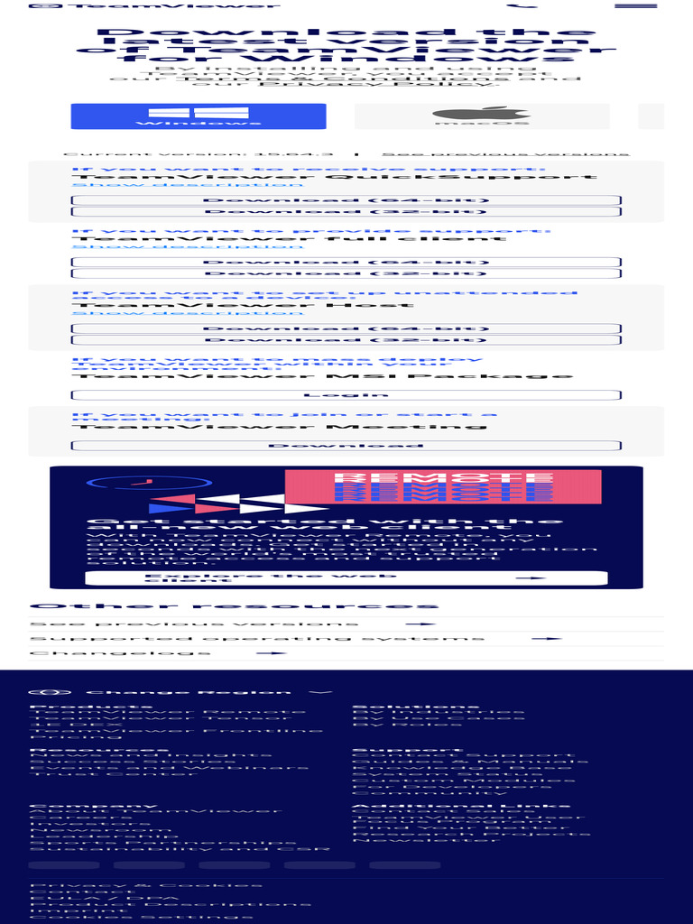 Windows Download TeamViewer | PDF