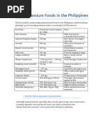 Weekly Hospital Patient Menu Sample | PDF | Baking | Cuisine