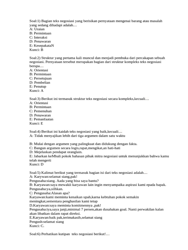 Soal Bi PG Kelas X 2025, SR | PDF
