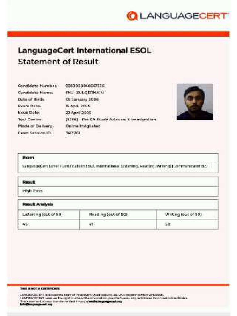 Language Cert 2 | PDF