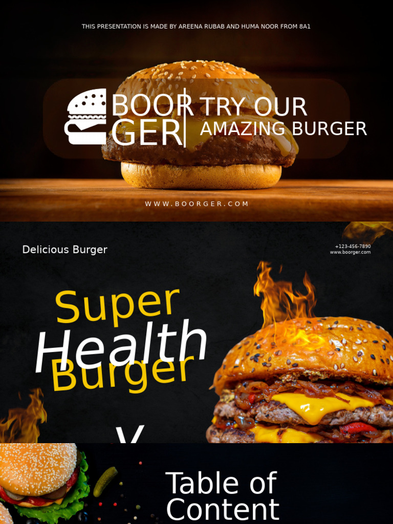 (Huma and Areena) BOORGER | PDF | Foods | Nutrition