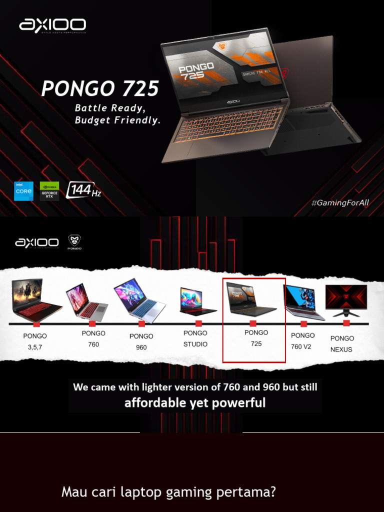 Laptop Gaming 10 Jutaan - Pongo 725 | PDF