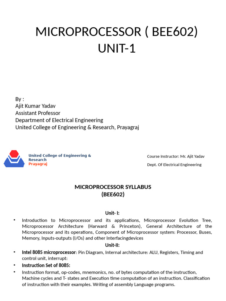 Microprocessor Architecture (Harward & Princeton) | PDF | Central ...