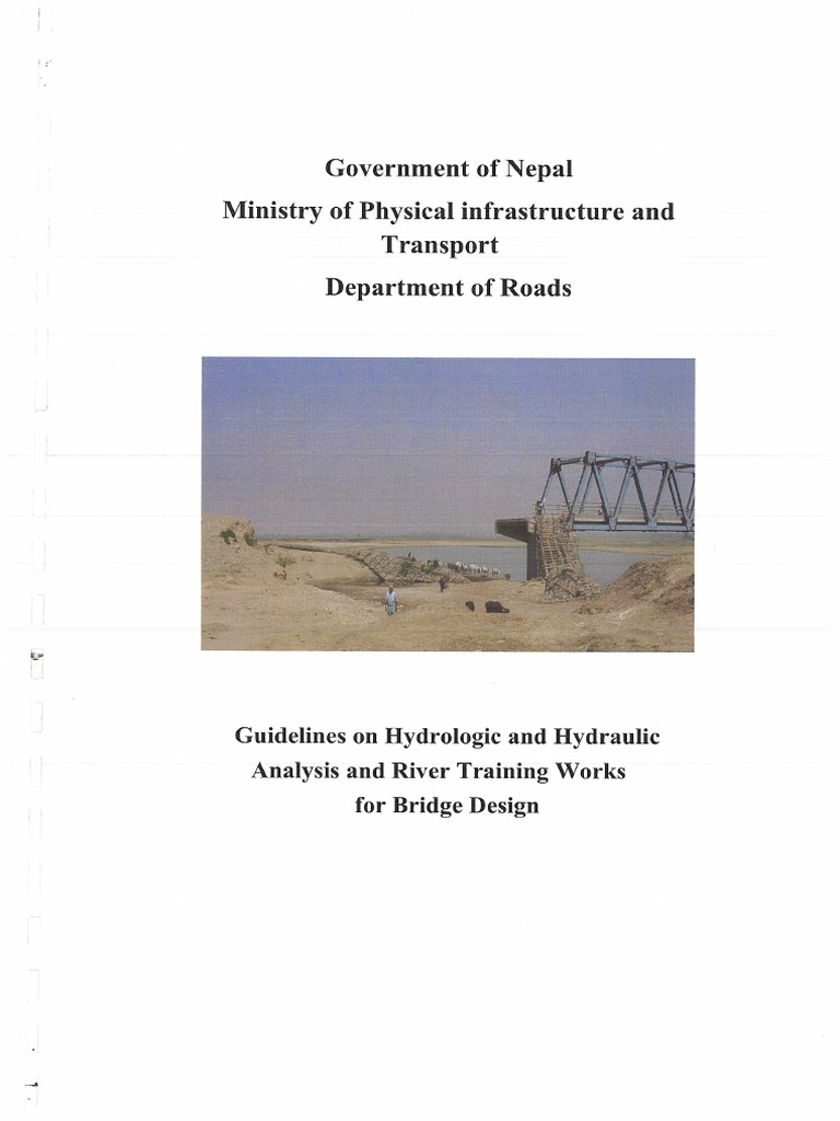 Guidelines On Hydrologic and Hydraulic Analysis and River Training ...