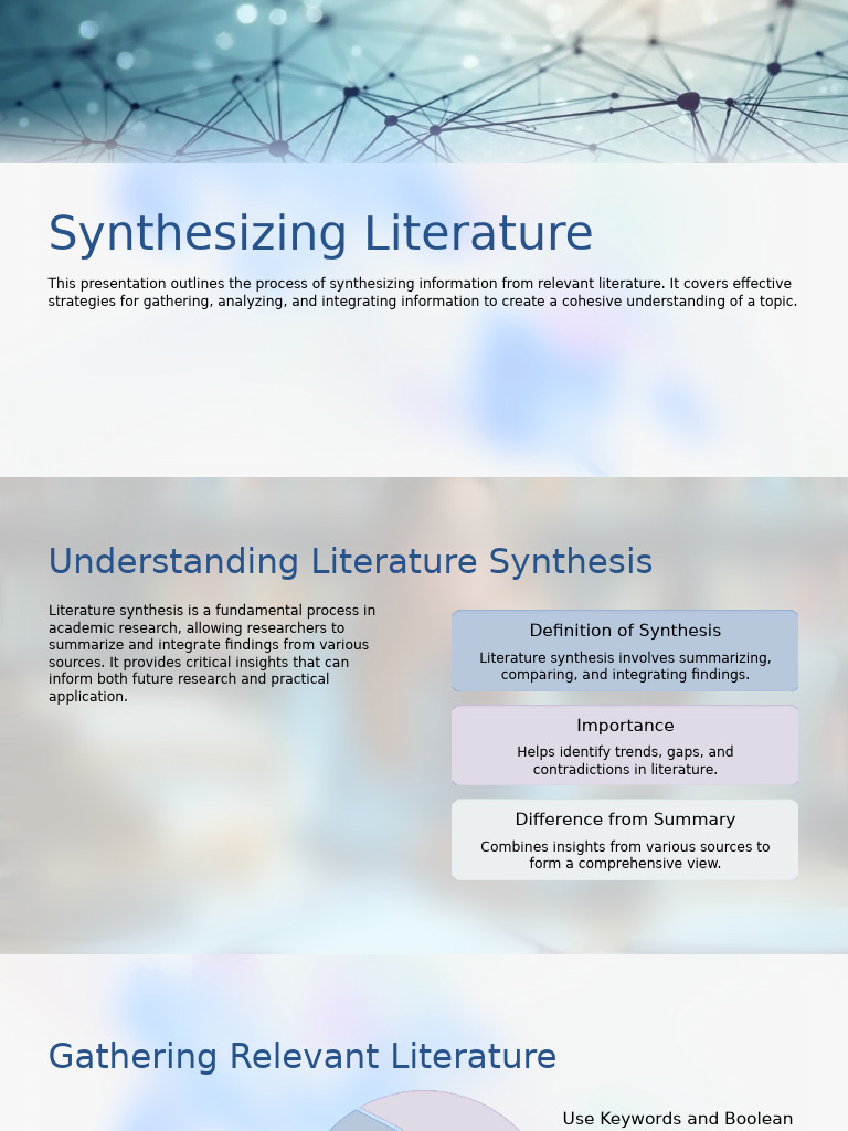 Effective Literature Synthesis Guide | PDF | Citation | Methodology